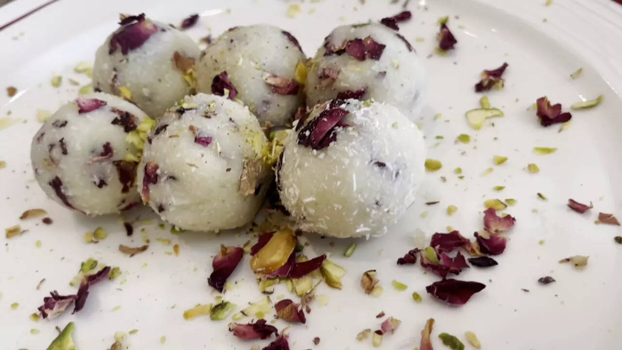 Watch: How to make Rose Gulkand Ke Laddoo - Times Food