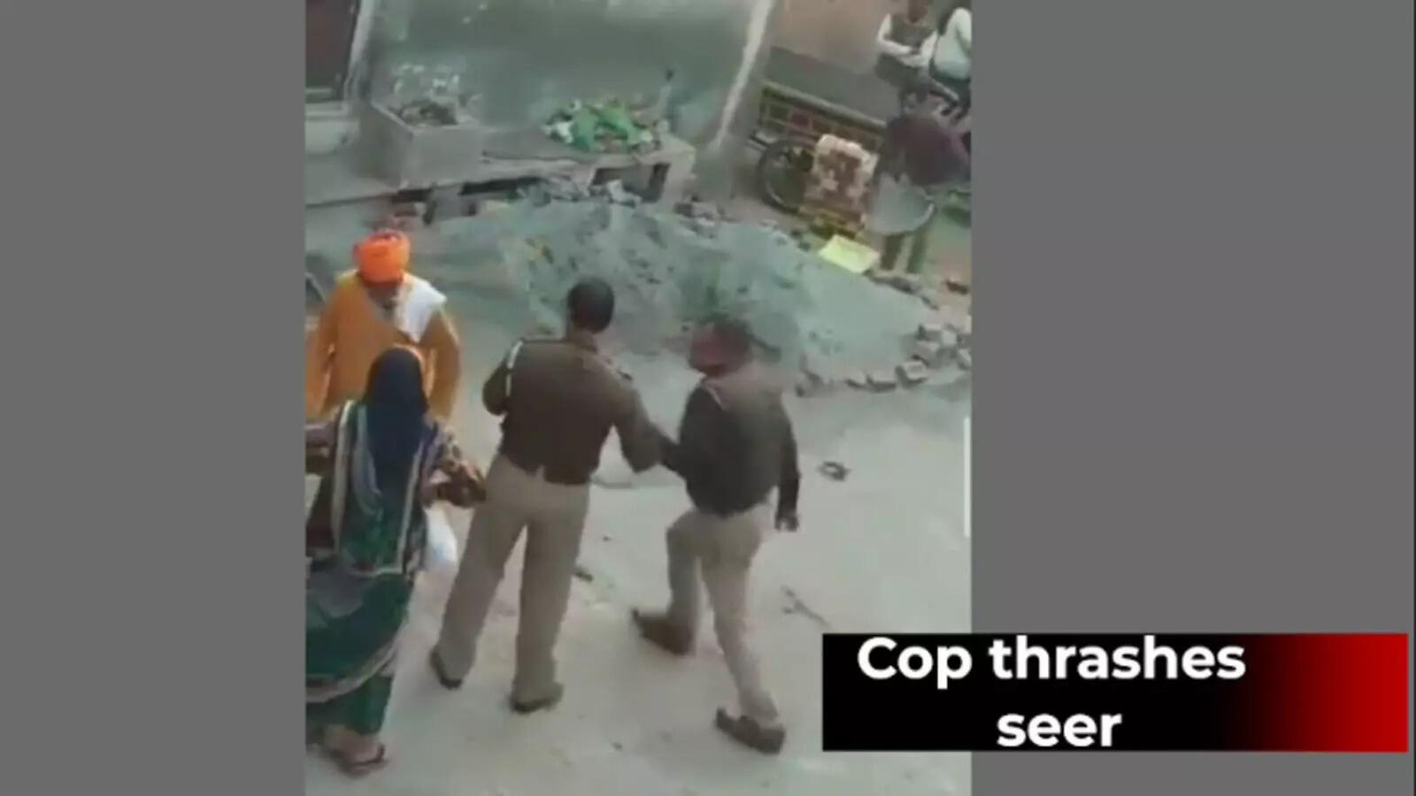 Up Cop Thrashes Seer Video Goes Viral