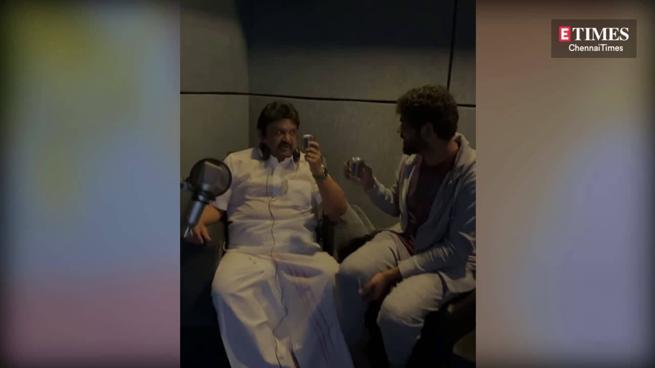 Vignesh Shivan enjoys food from veteran actor Prabhu's house