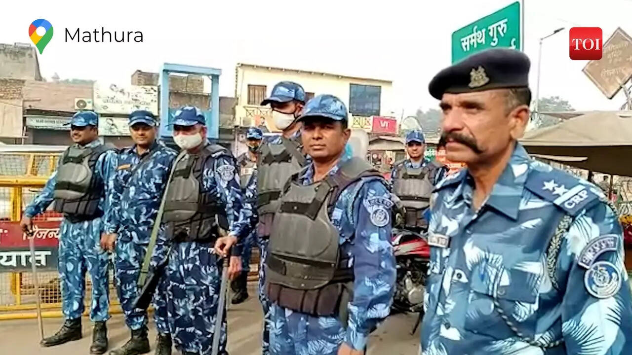 mathura: Babri Masjid demolition anniversary: Heavy security in Mathura ...