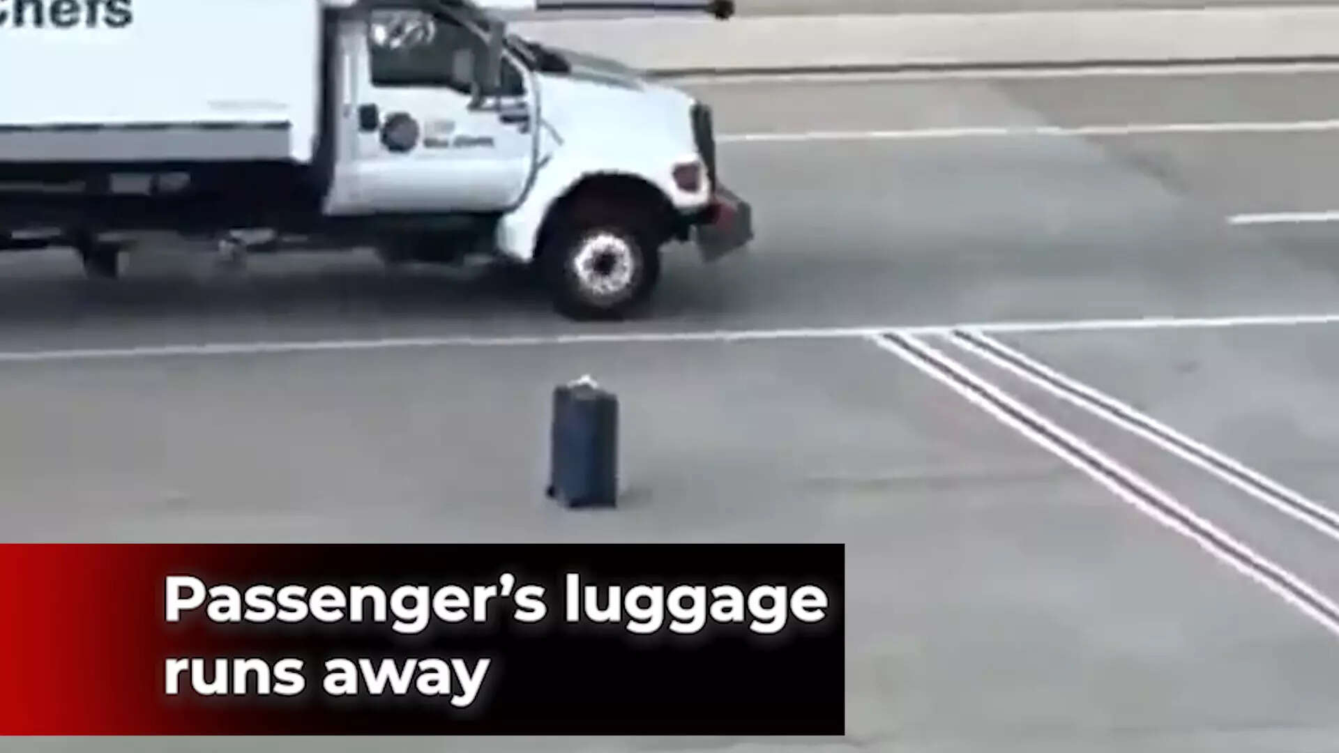 Watch Viral Video: A luggage escaping at an airport