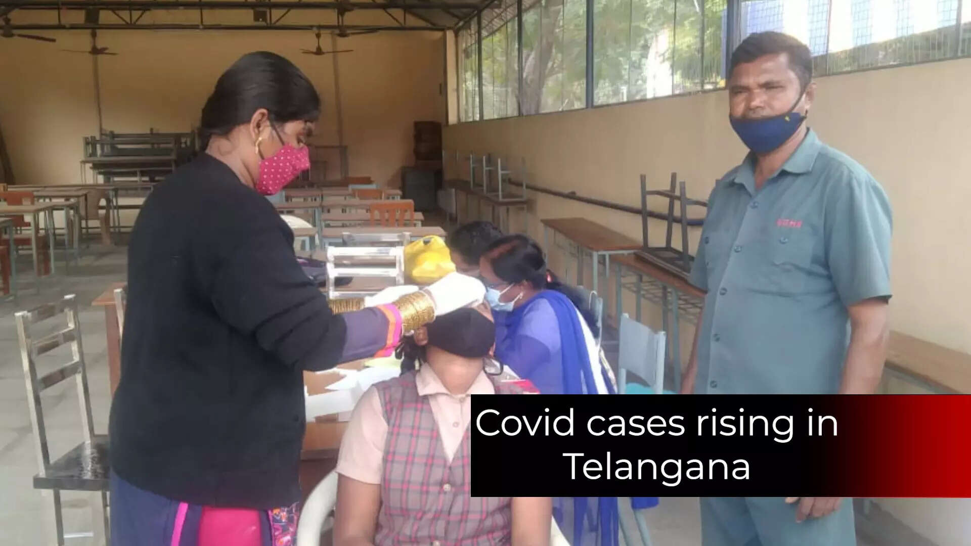 Students undergo RT-PCR tests in Secunderabad schools