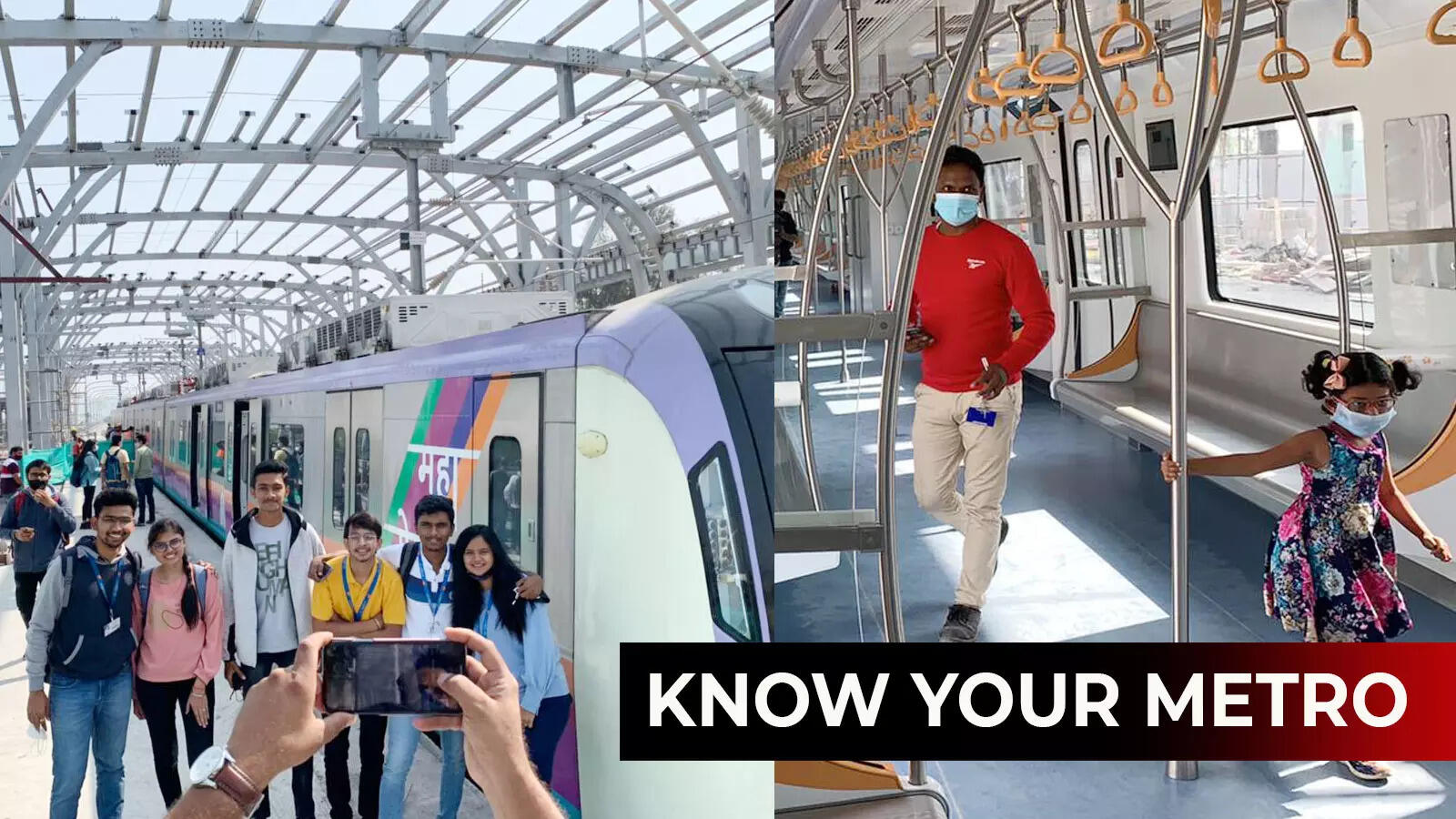 Pune: Locals visit Pune Metro station under 'Experience your Metro ...