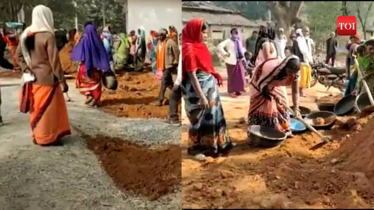 surguja: Villagers of Chhattisgarh's Surguja village shows mirror to ...