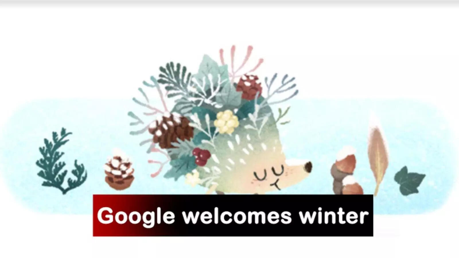 Google welcomes winter solstice with a doodle