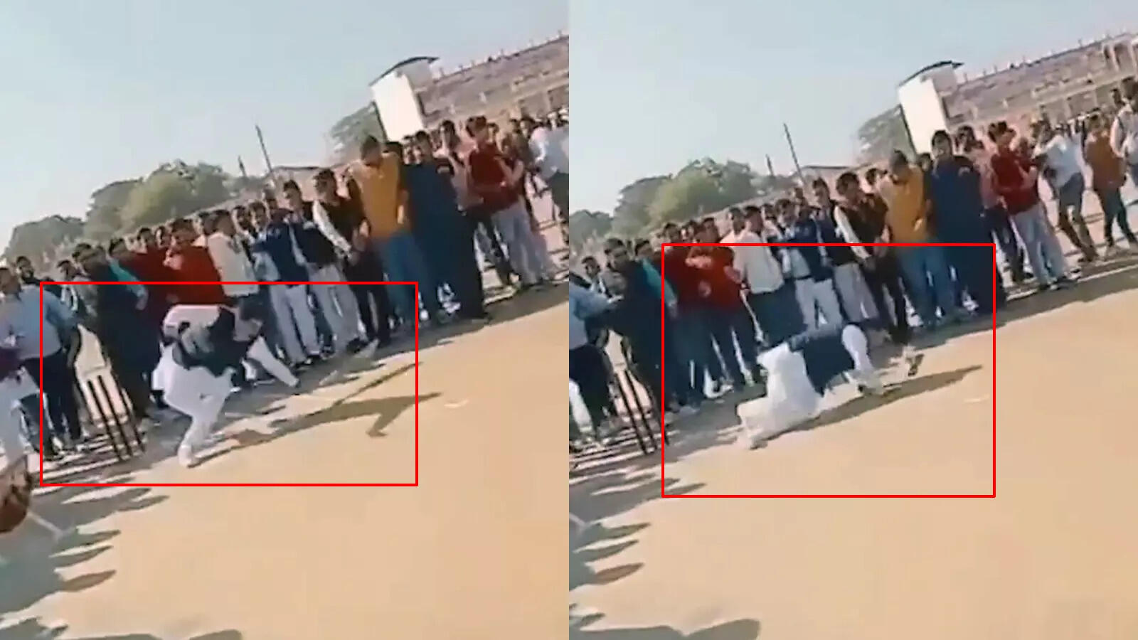 Watch: MP Home Minister Narottam Mishra fell while playing cricket