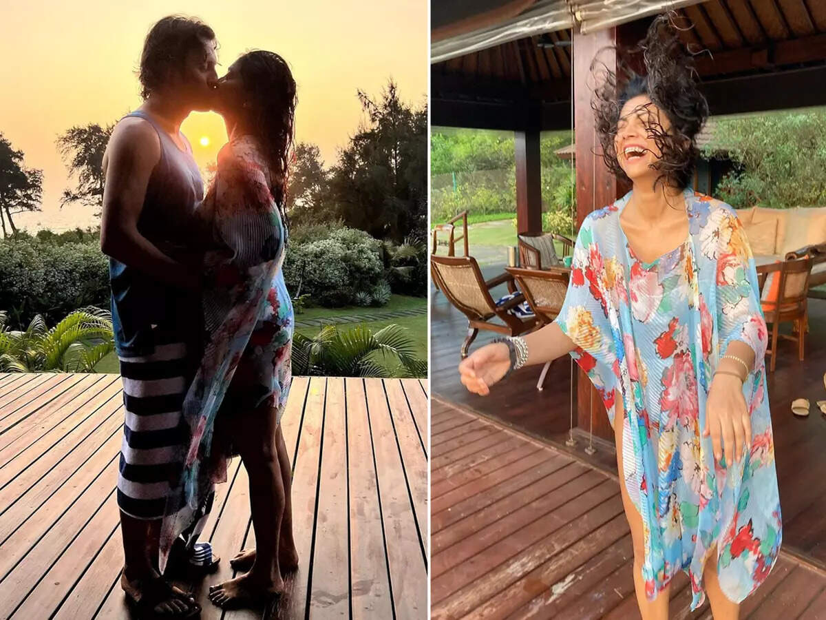 Romantic vacation pictures of South diva Shriya Saran with hubby go ...