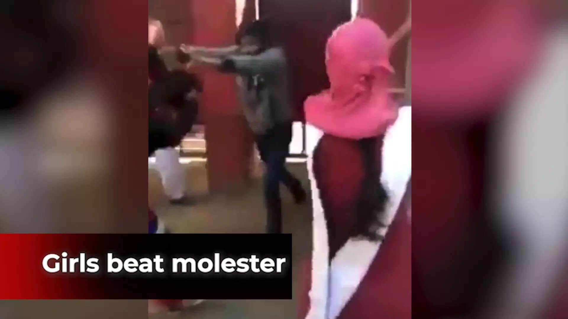 Watch how these girls teach lesson to a molester