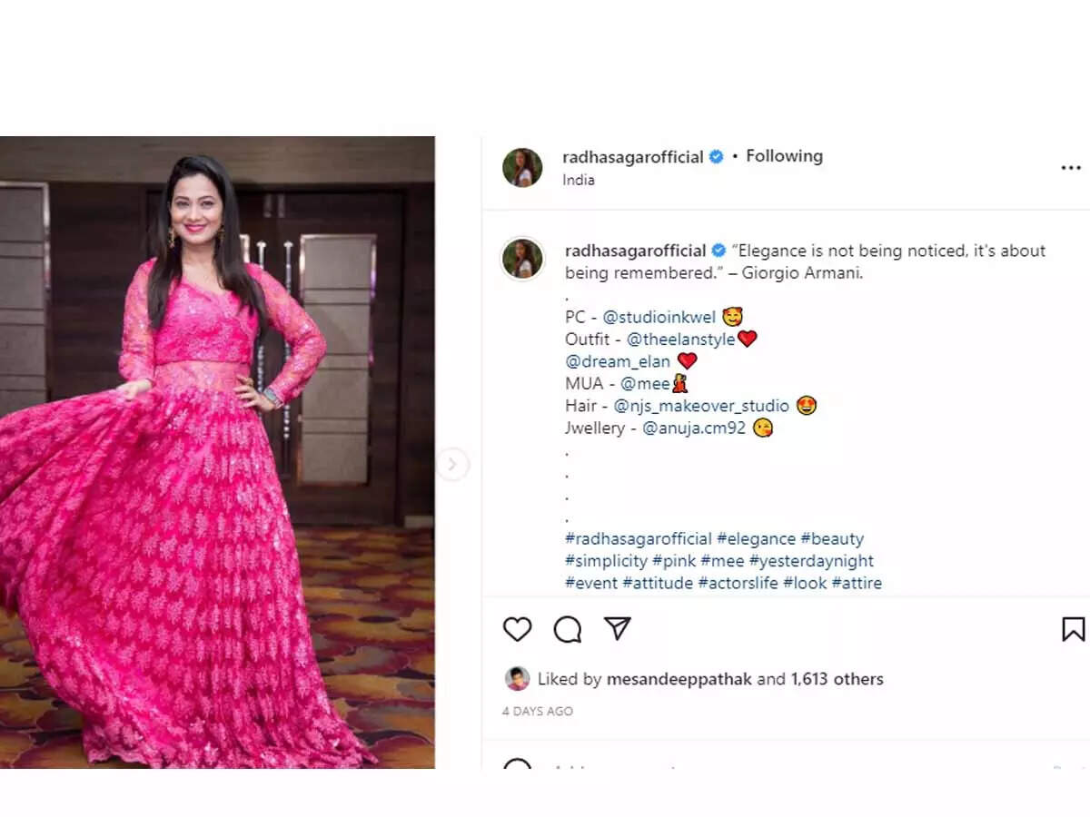 Radha Sagar looks like a breath of fresh air in THIS stunning pink ...