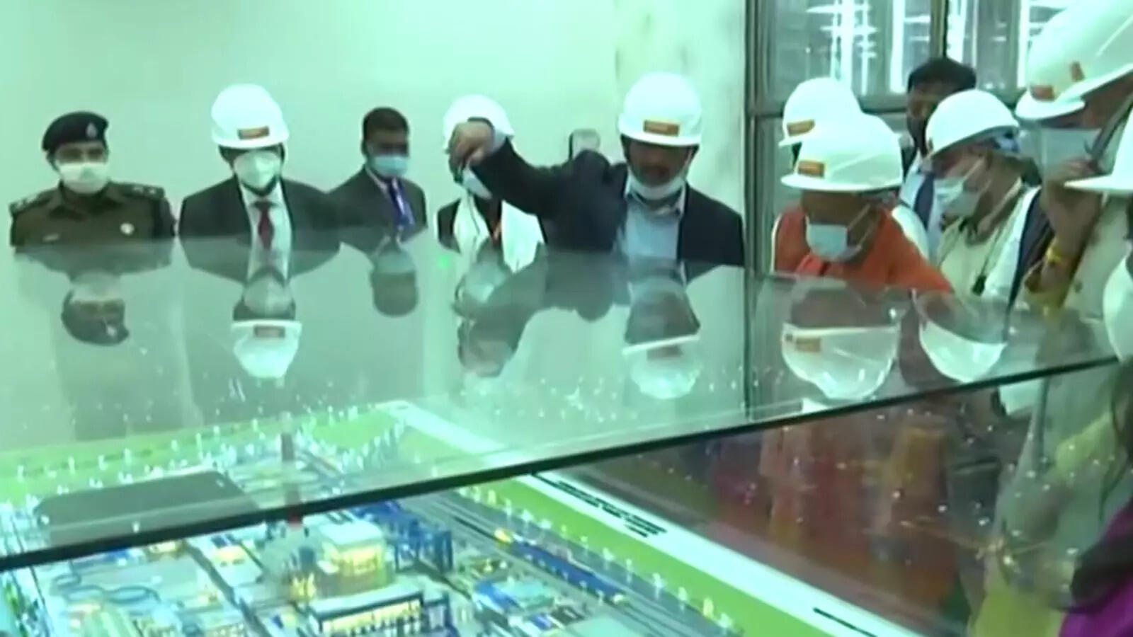 UP: CM Yogi inspects Harduaganj Thermal Power Station in Aligarh