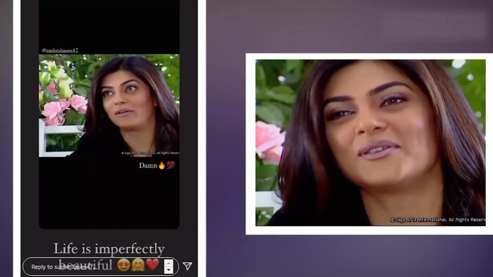 sushmita sen: Sushmita Sen reacts to an old video of her talking about ...