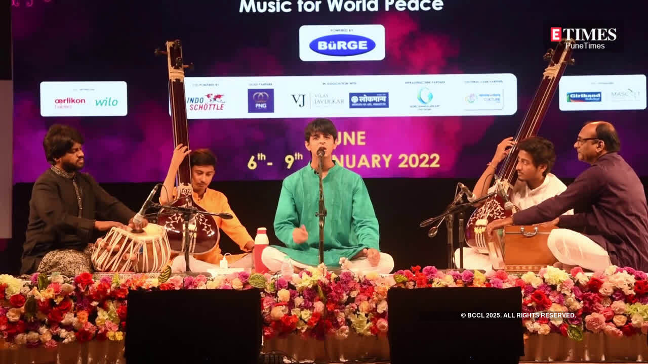 Viraj Joshi performs on the first day of SwarZankar music festival
