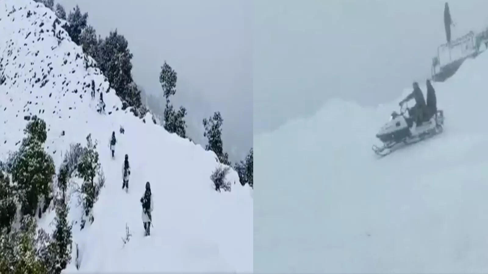 Watch: Indian Army jawans braving winter snow at LoC