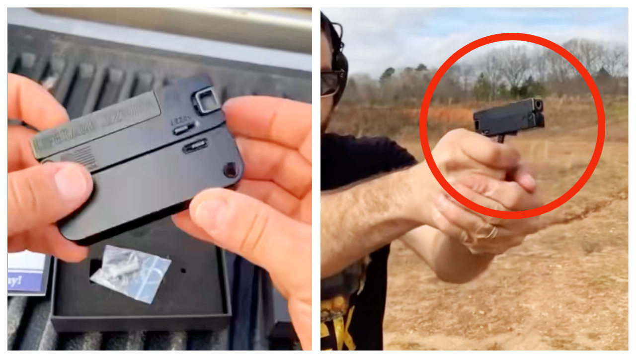 Slick! credit card turns into a gun