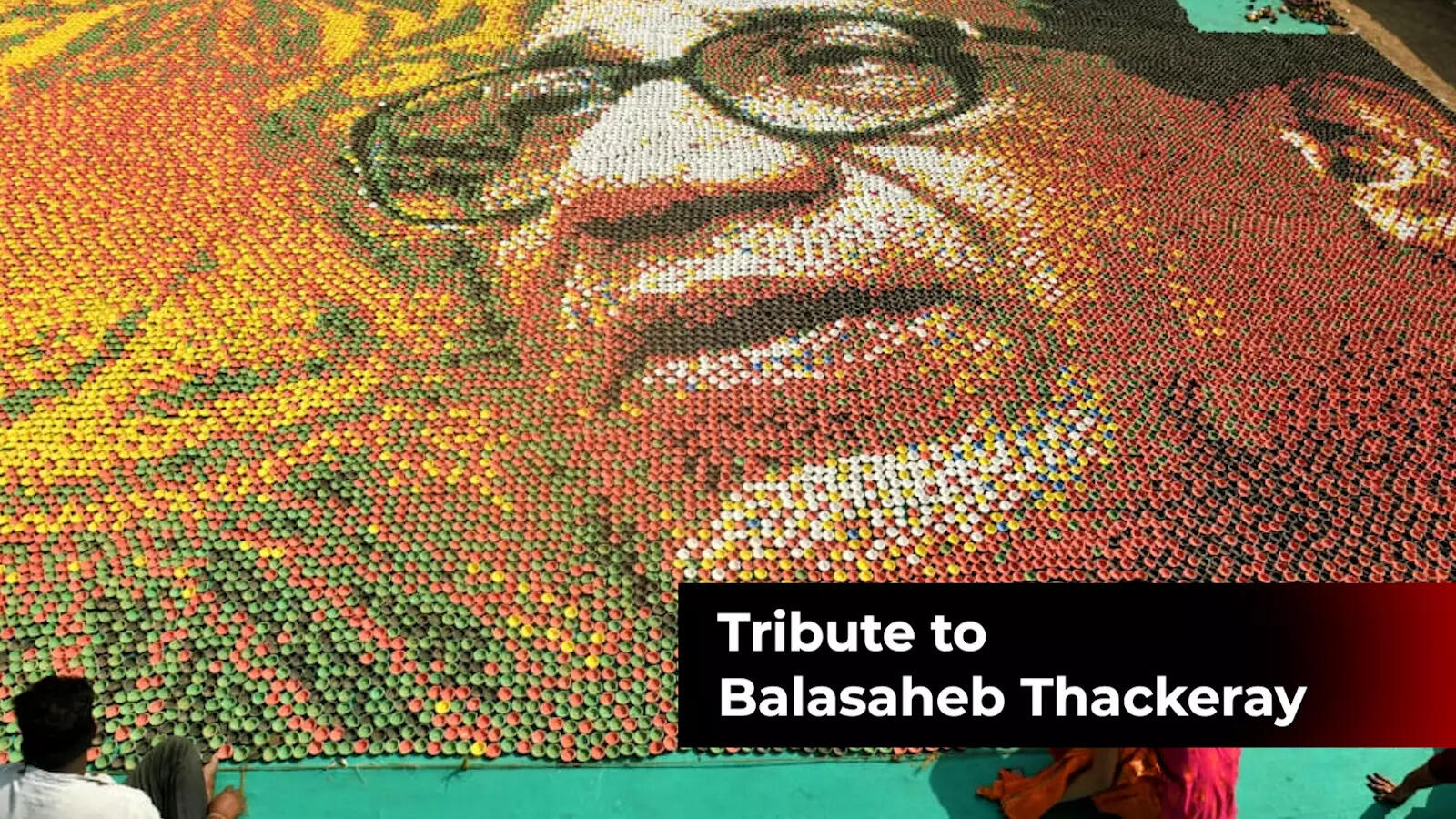 balasaheb thackeray: Mumbai: Artist creates mosaic art of late ...