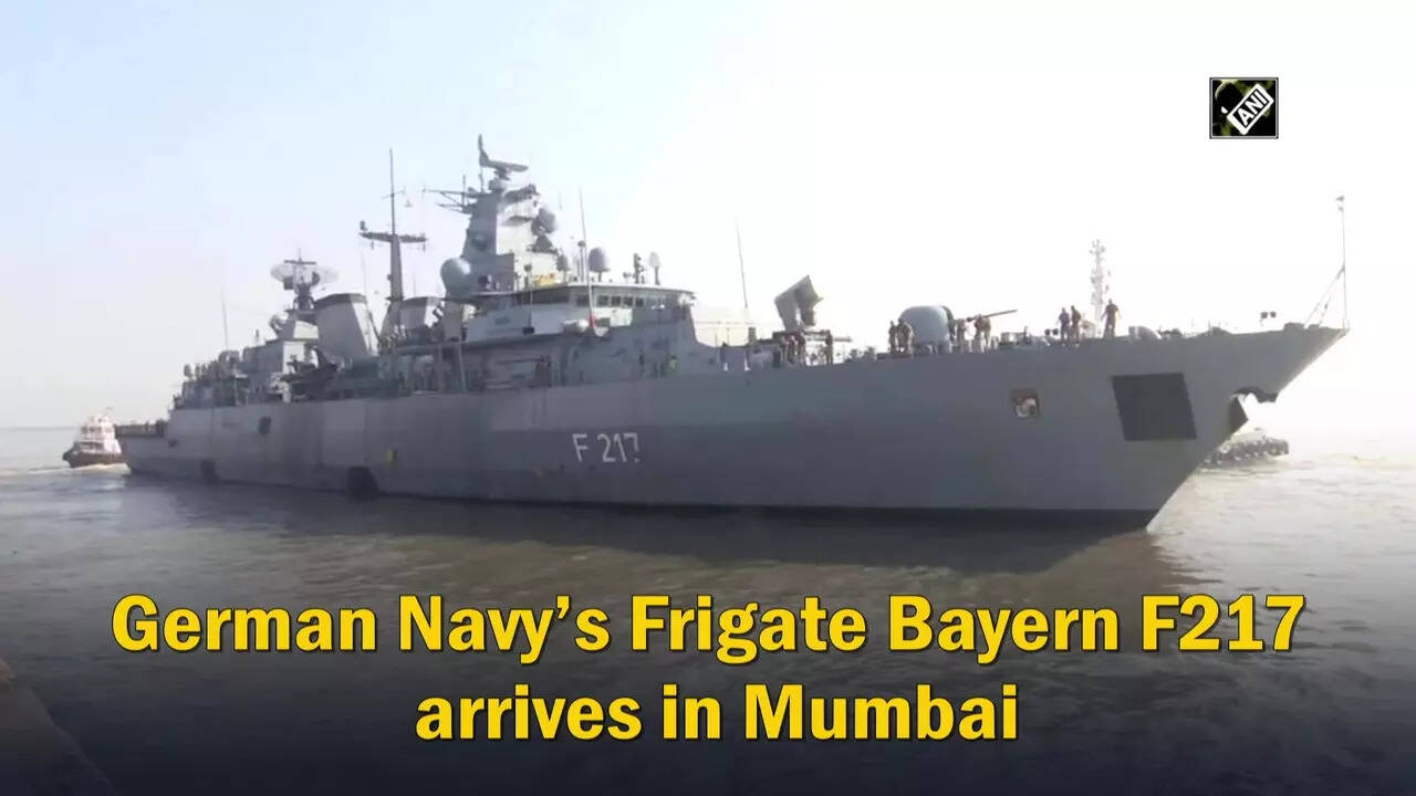 German Navy’s Frigate Bayern F217 arrives in Mumbai