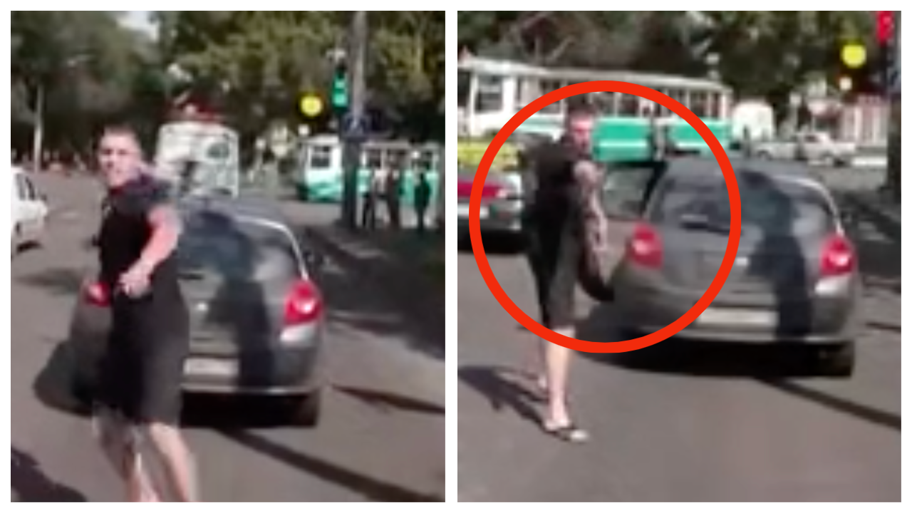 Extremely violent road rage caught on cam!