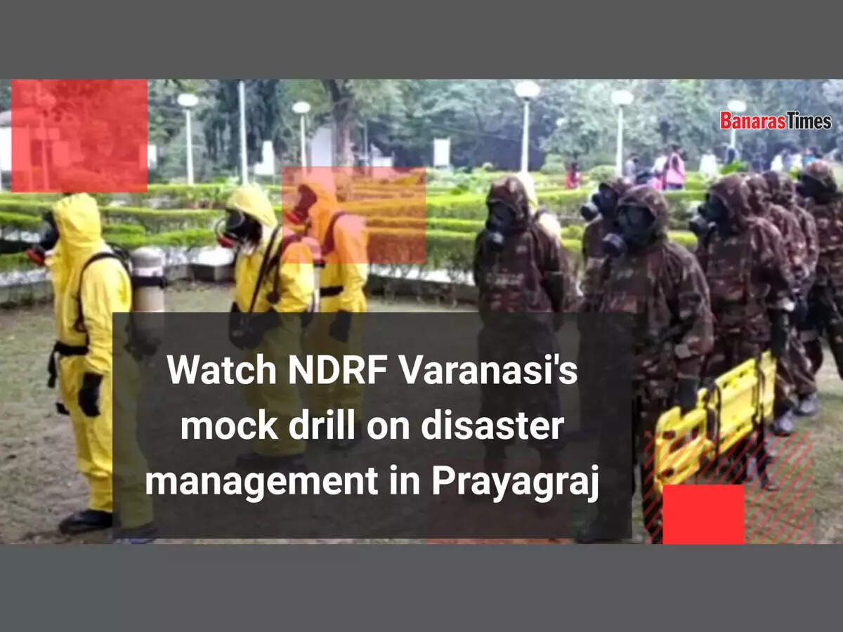 Watch NDRF Varanasi's mock drill on disaster management in Prayagraj