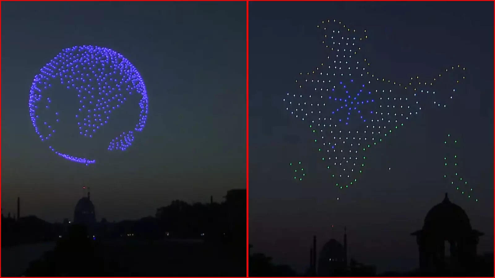 Drone Show Beating Retreat Ceremony 1 000 Drones Light Up Sky At