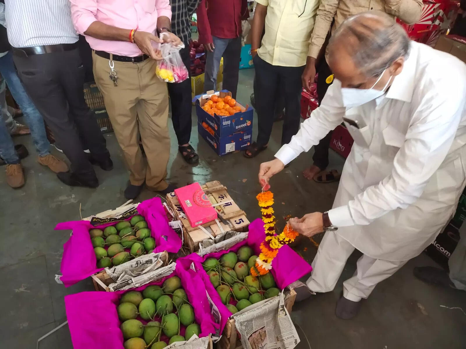 In pics: Devgad Alphonso mangoes arrive at Navi Mumbai APMC