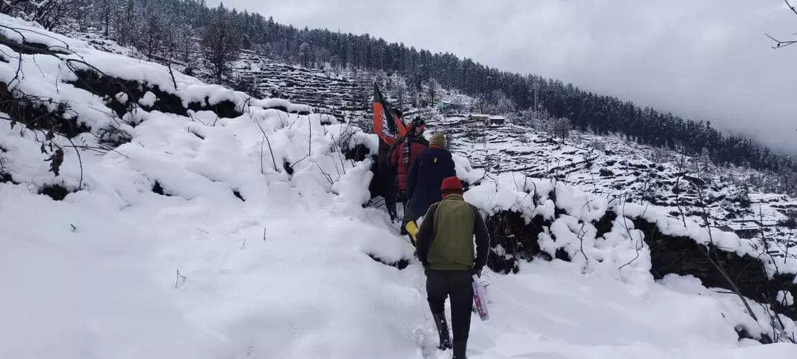 In pics: Heavy snowfall freezes life in Uttarakhand, Himachal Pradesh