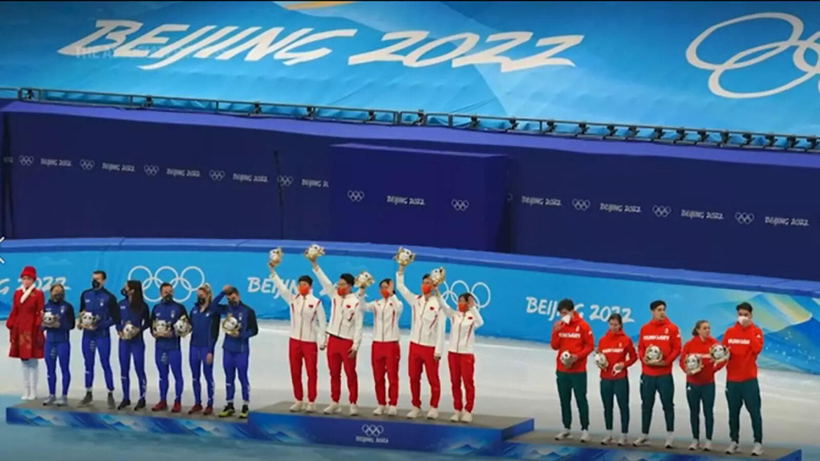 Beijing celebrates first gold in Winter Olympics