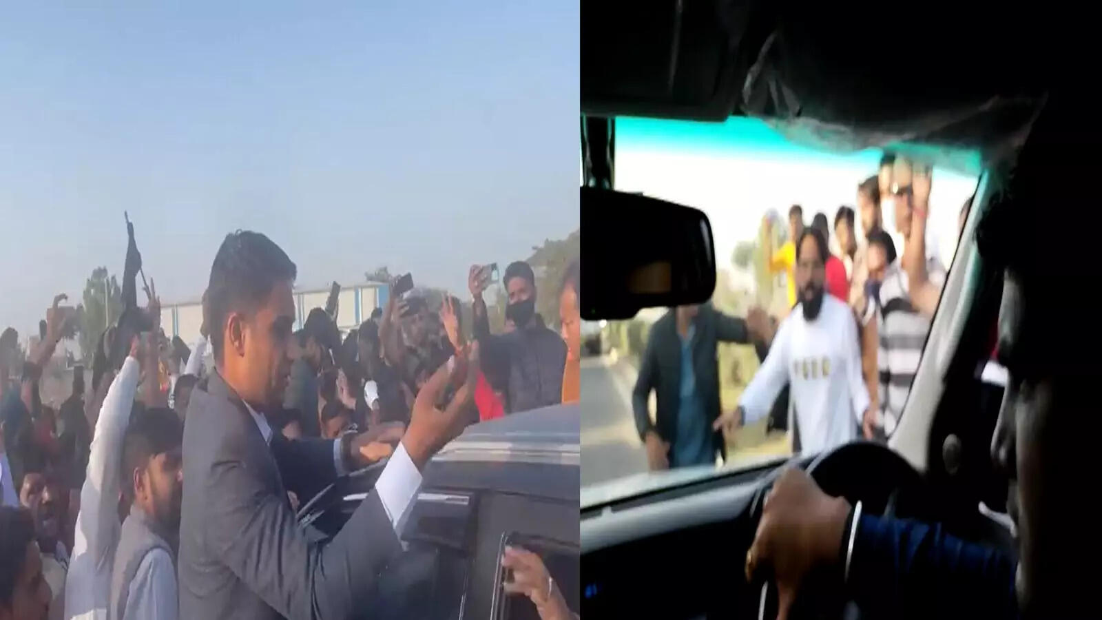 Rajasthan: Satish Punia's car attacked, BJP burns Ashok Gehlot's effigy