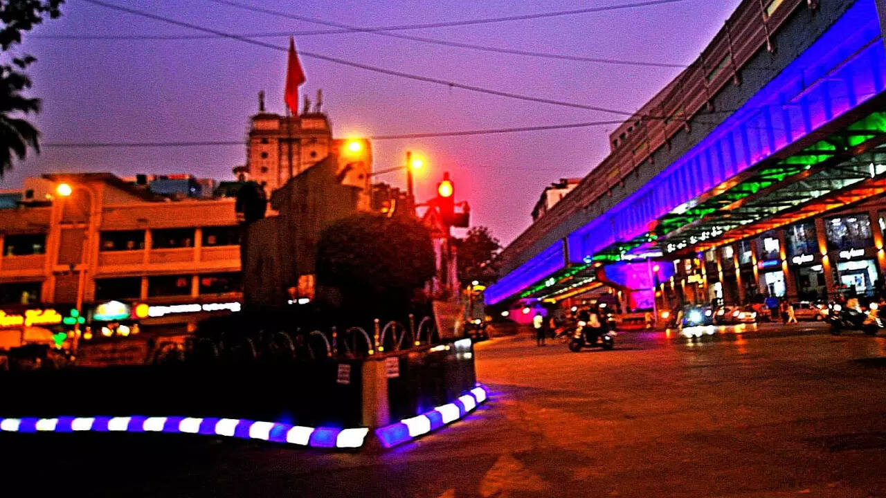 Photos from Mumbai: Goregaon flyover illuminates with colourful lighting