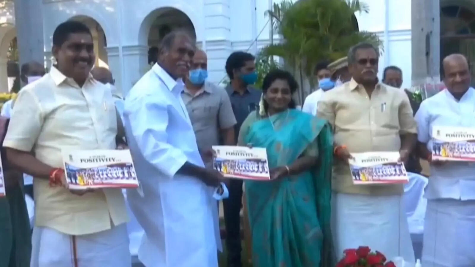 Puducherry: CM Rangaswamy pays visit to LG Soundararajan to mark her ...