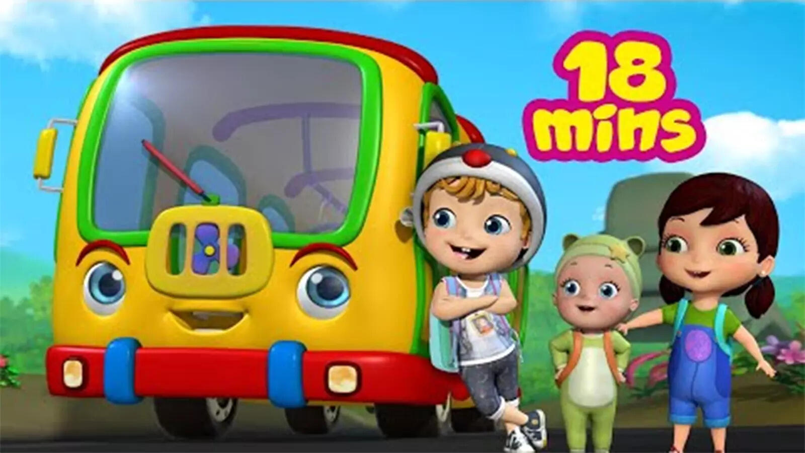 Nursery Rhymes in English: Children Video Song in English 'The Wheels ...