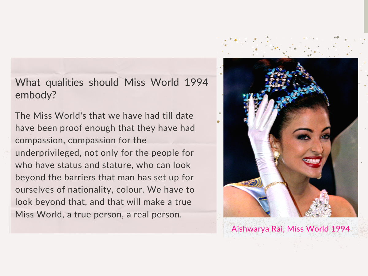 Best responses ever to have helped Miss India's win the Miss World crown!