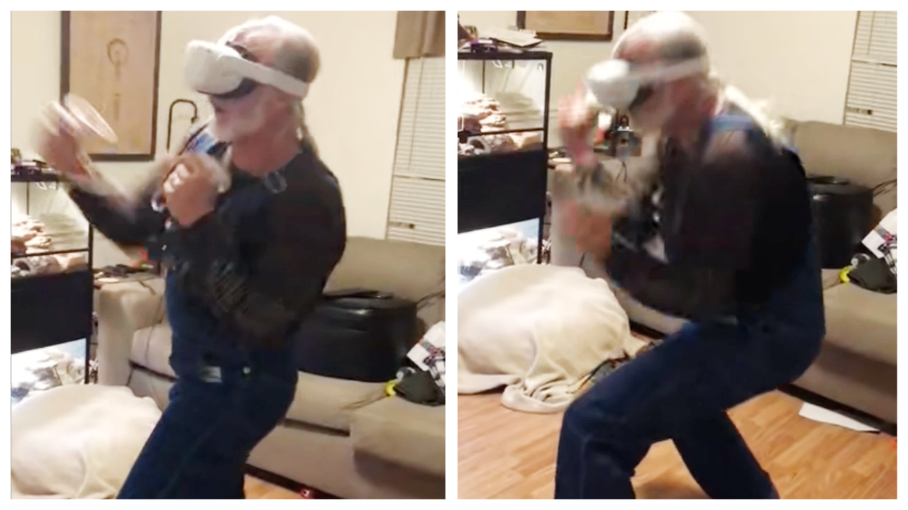 Watch: Grandpa’s 1st boxing match in Virtual Reality