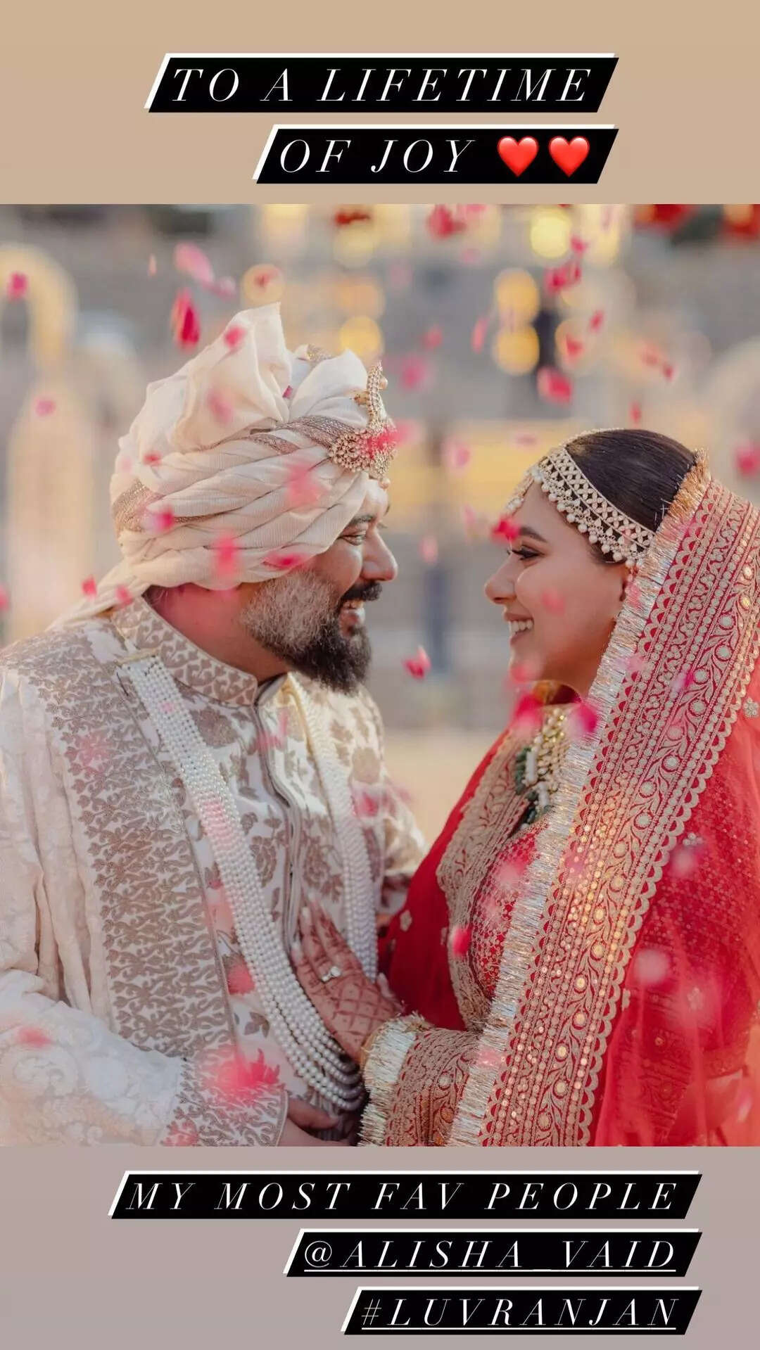 Luv Ranjan-Alisha Vaid wedding: Arjun Kapoor, Nushrratt Bharuccha ...