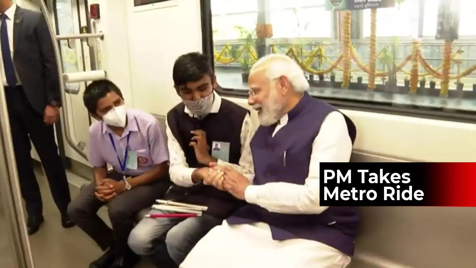 PM Modi inaugurates Pune metro rail project, takes a ride