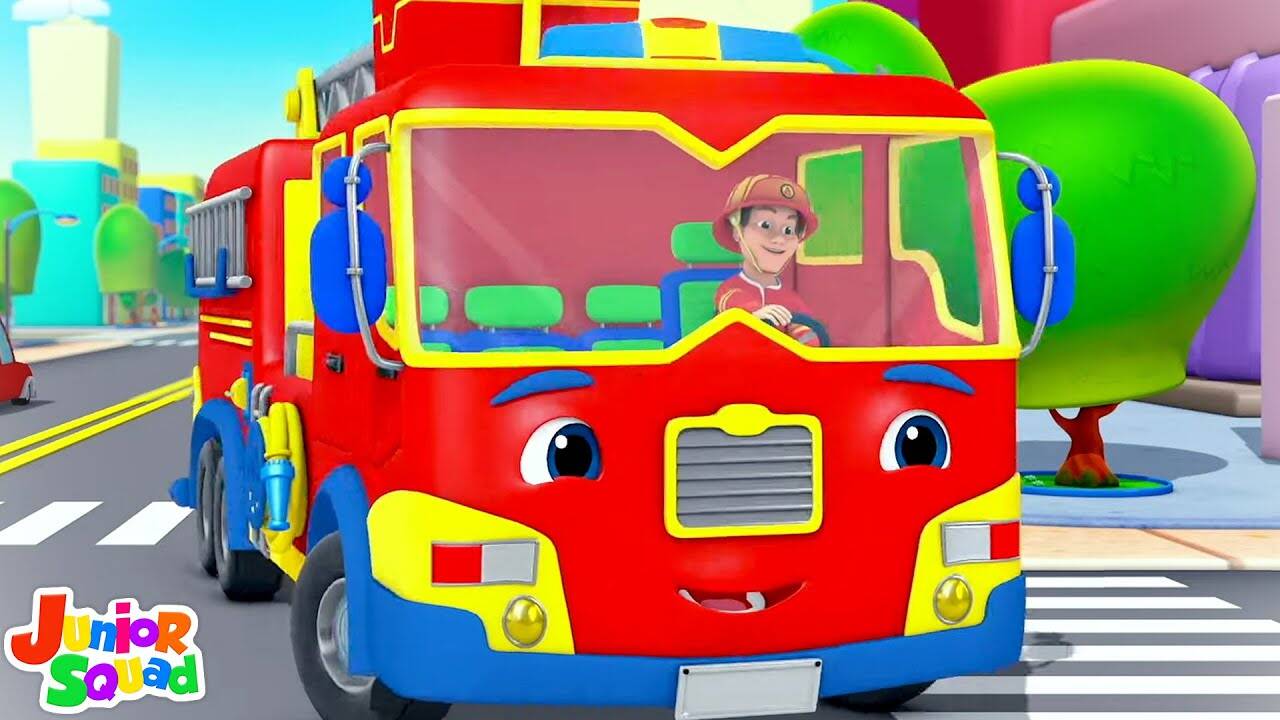 English Nursery Rhymes: Kids Video Song in English 'Wheels On The Fire ...