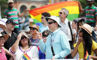 Participants during the Third Chennai Rainbow Pride march at Marina in ...