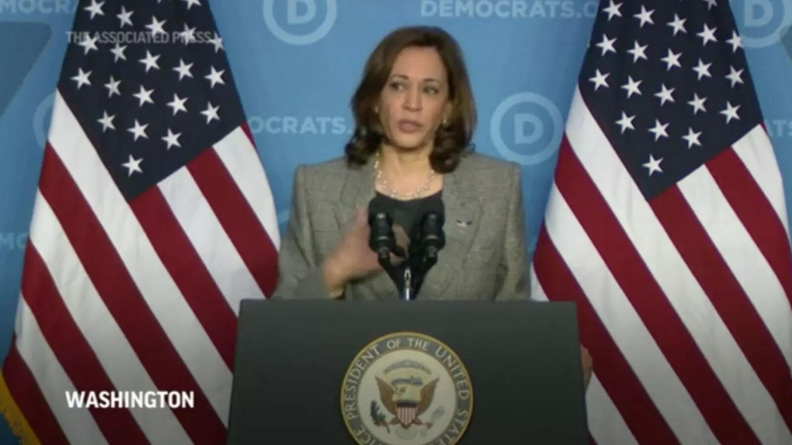 Harris: Unity with allies is key for democracy