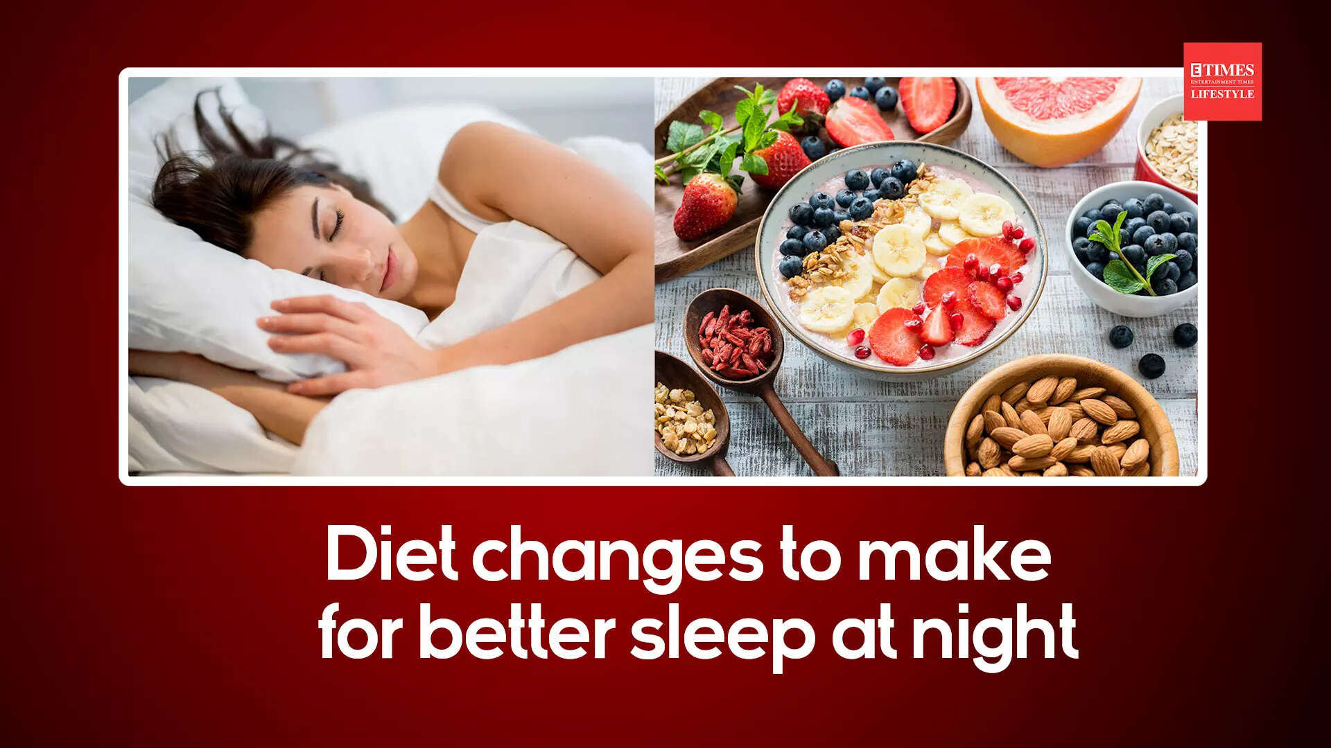 Diet changes to make for better sleep at night