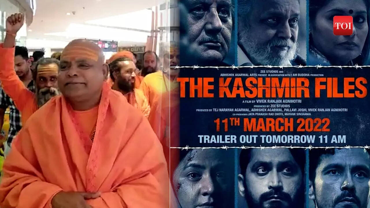 Sadhu saints reach movie theatre to watch The Kasmir Files, suggest ...