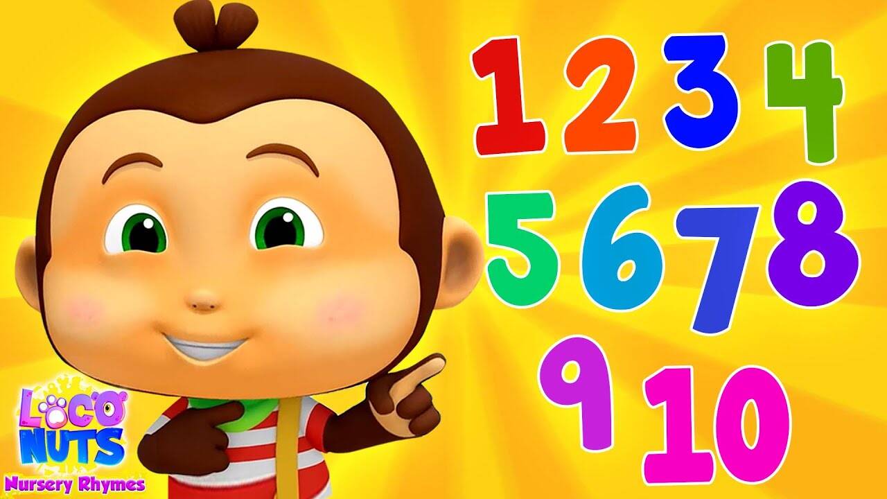 Nursery Rhymes in English: Children Video Song in English 'Numbers ...