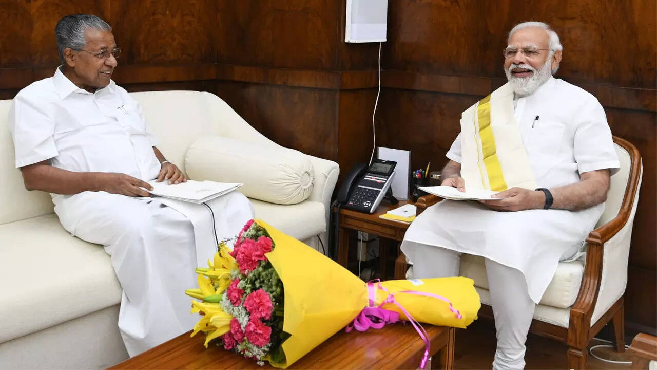 In pics: PM Modi 'charms' CM Pinarayi Vijayan