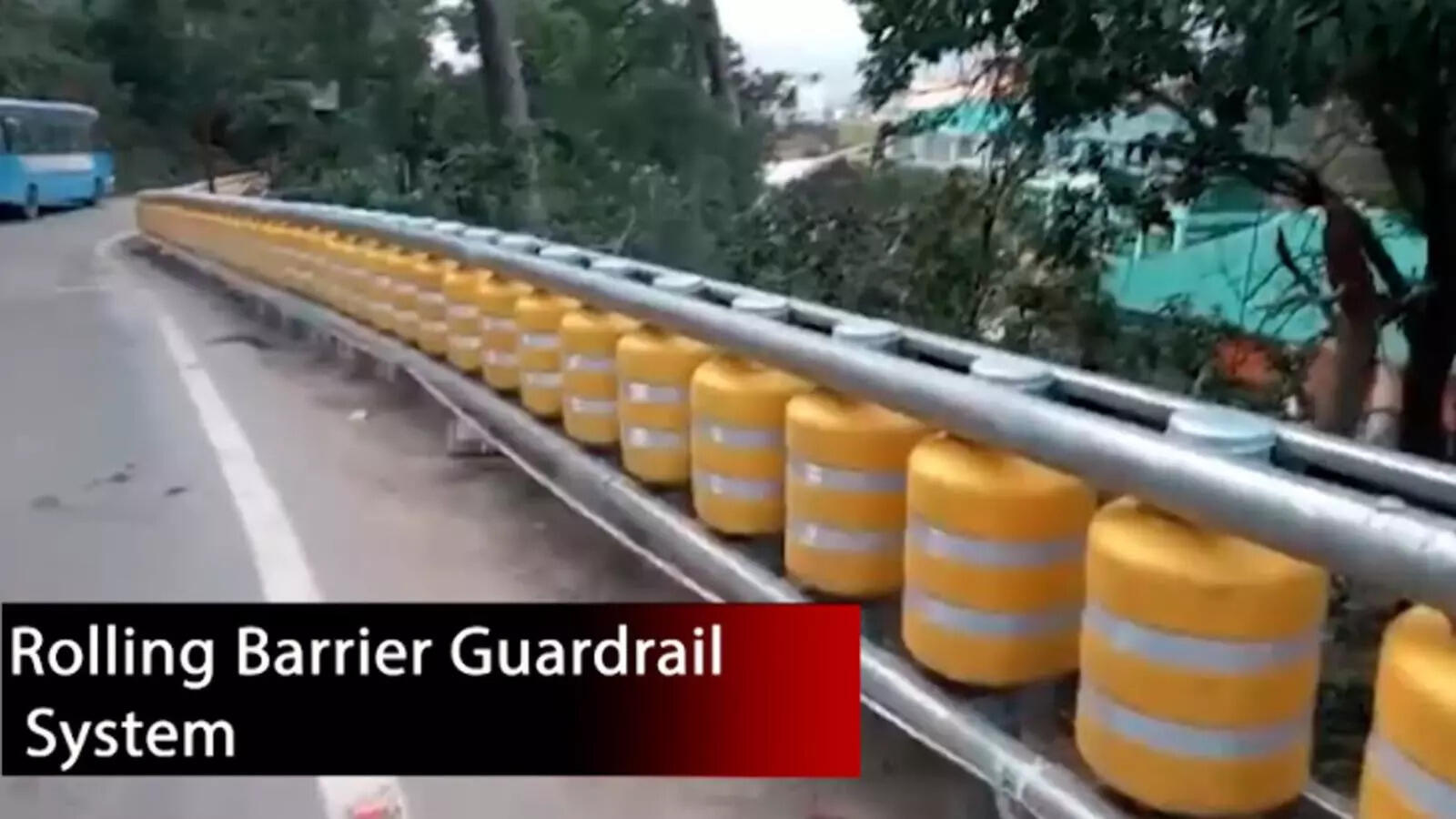 Rolling Barrier Guardrail System installed on NH 907A in Himachal Pradesh