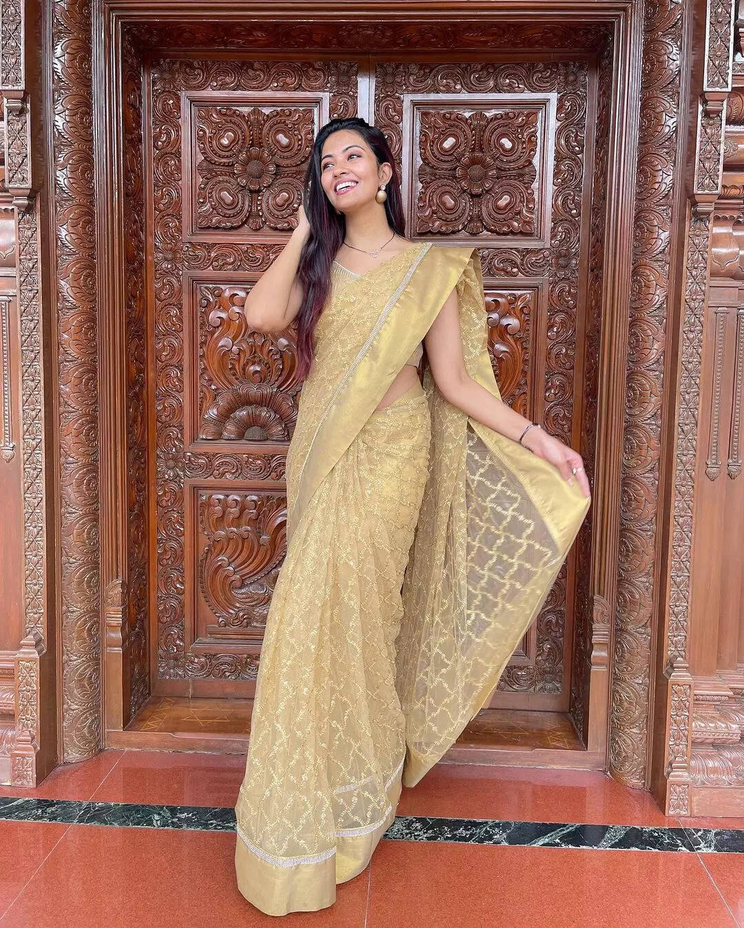 Five times Shreya Rao Kamavarapu made us go gaga over her sarees