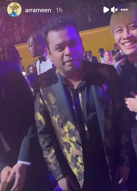 A R Rahman and his son Ameen share happy moments with BTS from the ...