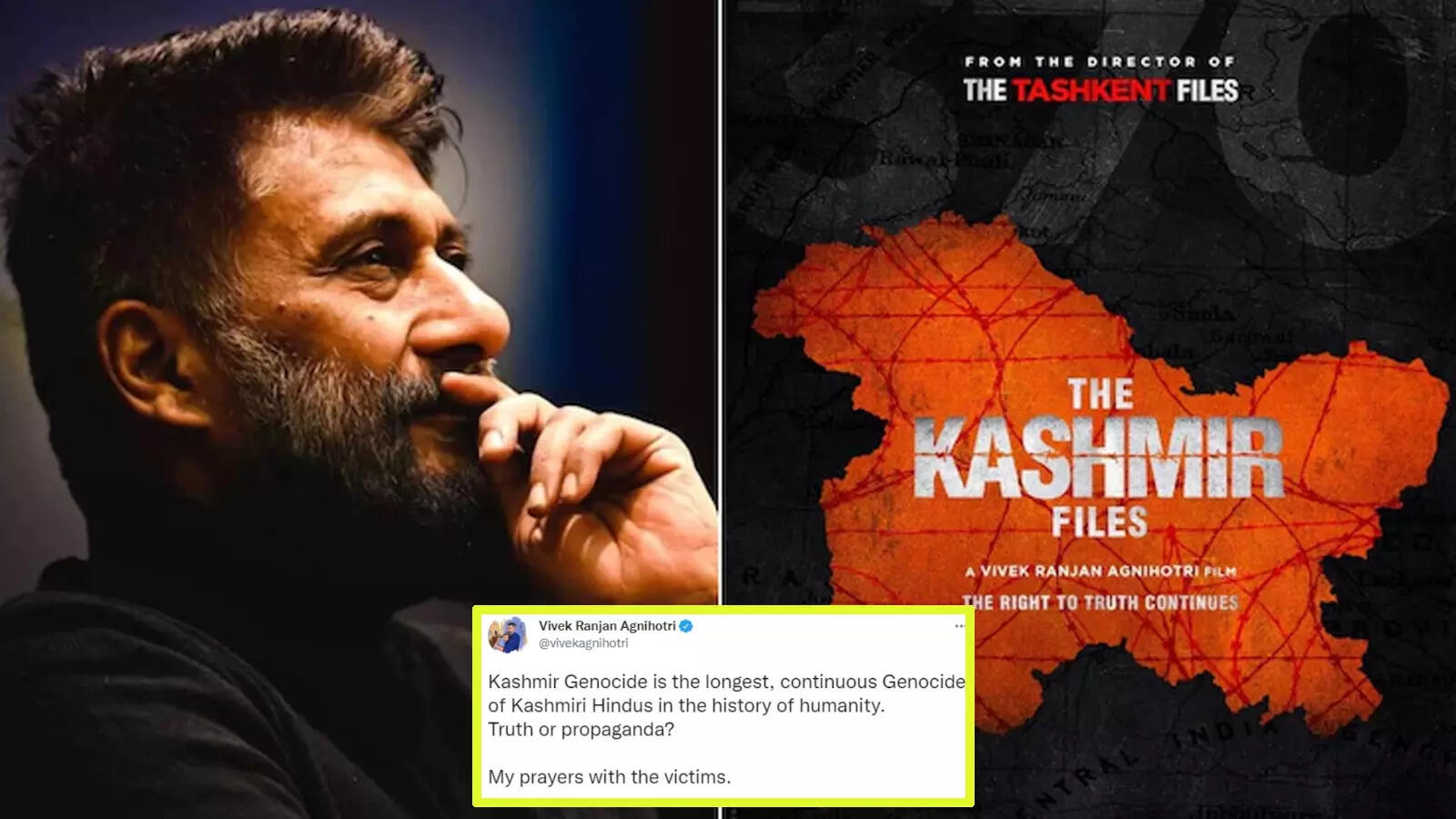 ‘The Kashmir Files’ director Vivek Agnihotri reacts to the recent ...