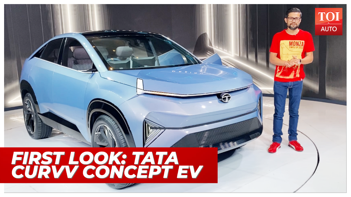 Tata Curvv electric concept SUV | First look | TOI Auto