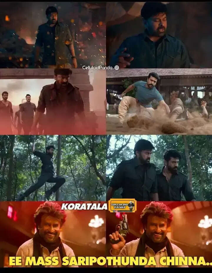 Chiranjeevi, Ram Charan's 'Acharya' trailer triggers funny memes ...