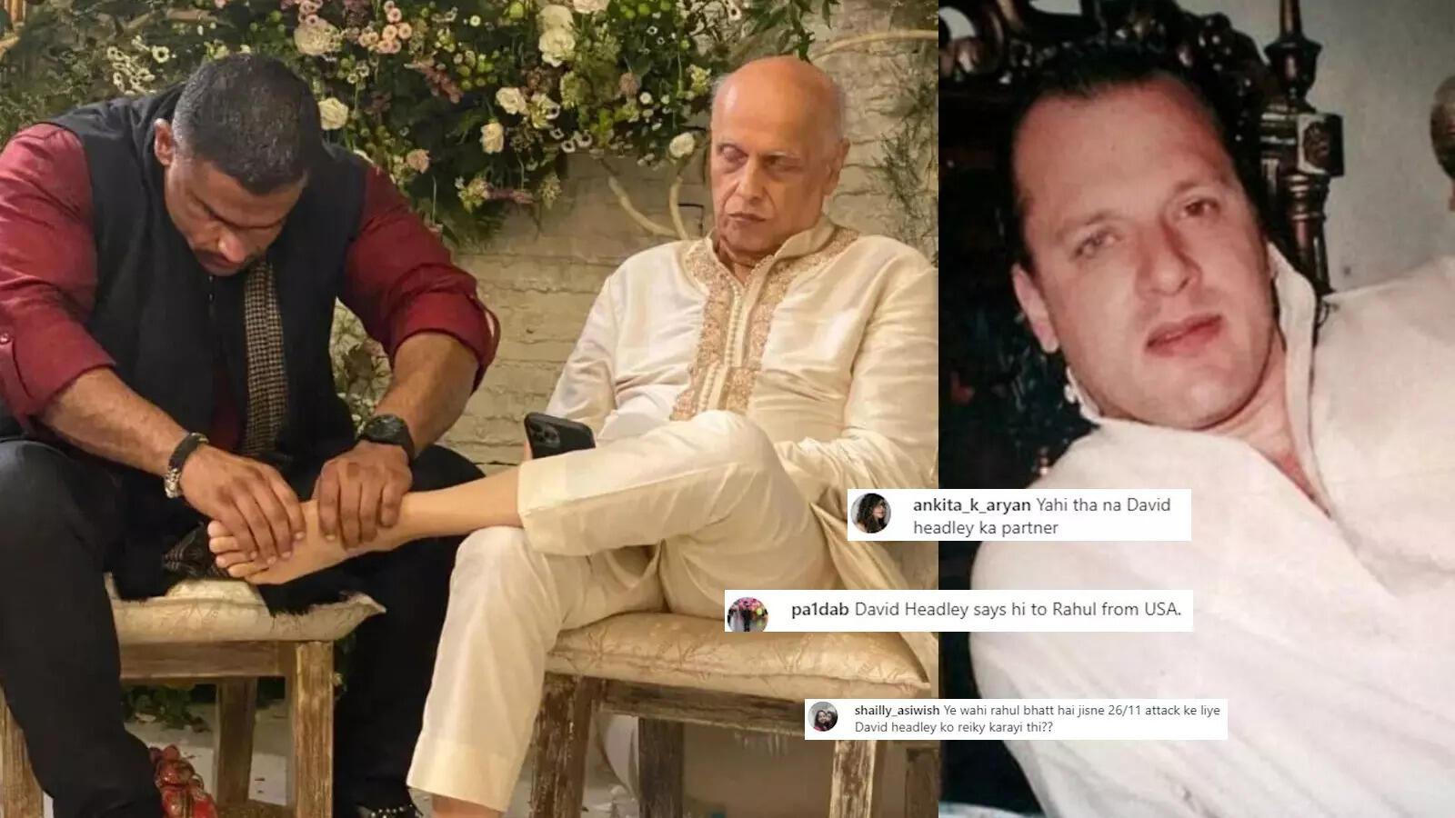 Alia Bhatt's brother Rahul Bhatt's picture massaging father Mahesh ...