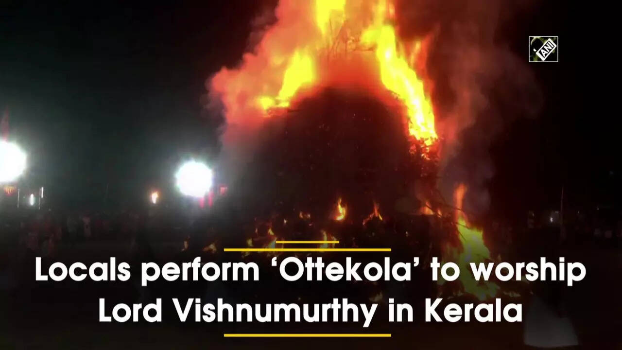 vishnumurthy: Locals perform ‘Ottekola’ to worship Lord Vishnumurthy in ...