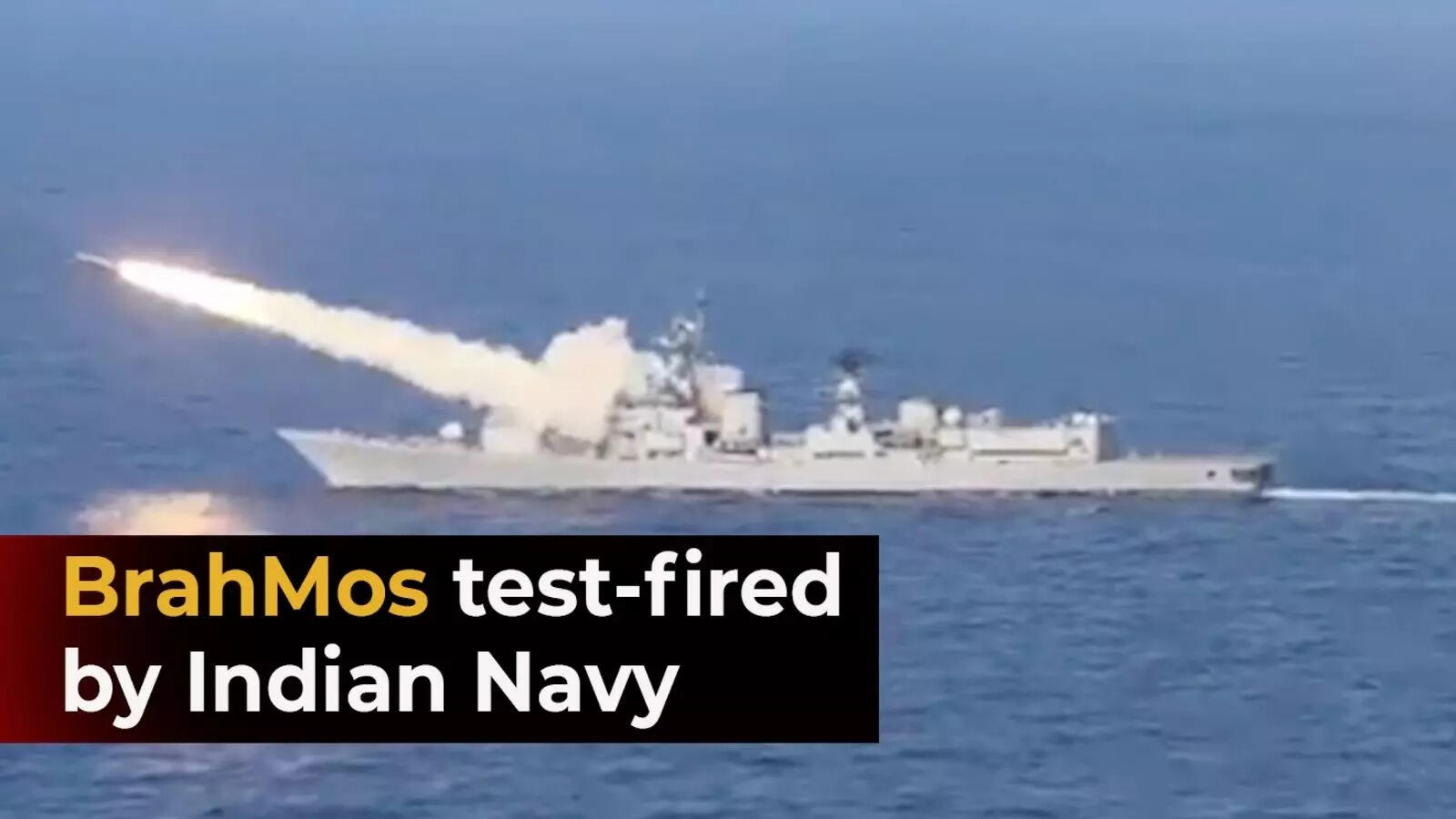 Indian Navy successfully test fires BrahMos missile from INS Delhi